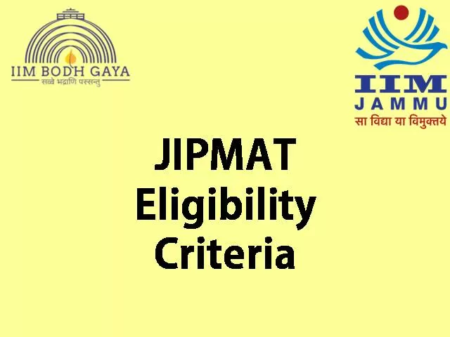 JIPMAT 2021 Eligibility Criteria