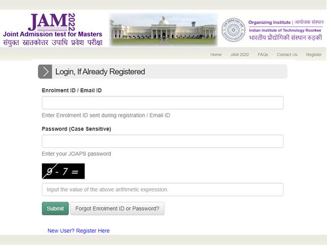 IIT JAM 2022: Application Process to begin today, Register at jam.iitr ...