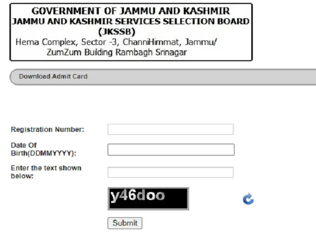 JKSSB Admit Card 2021 Assistant Compiler, Junior Assistant, Steno ...