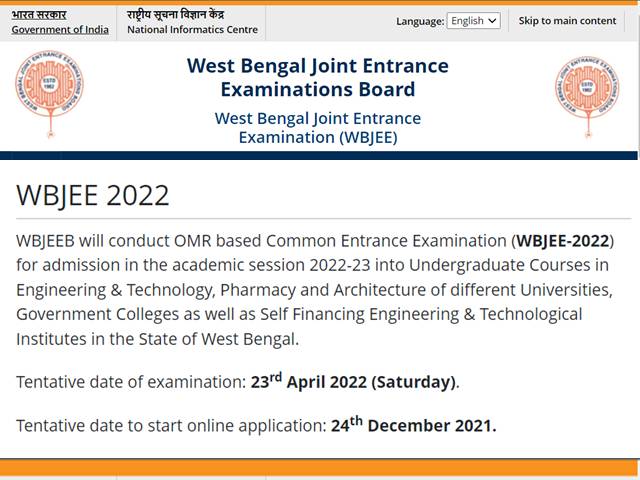 WBJEE 2022: Registration Process to Begin Today, Apply online at wbjeeb.nic.in | Education News ...