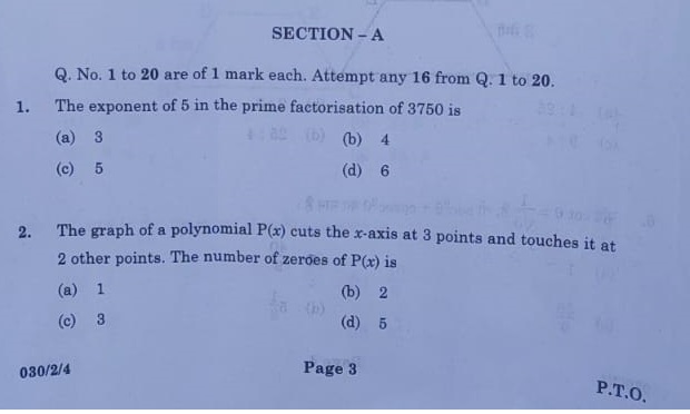 CBSE Answer Key 10th Maths Term 1 (Standard & Basic) PDF CBSE Answer Key 10th Maths Term 1 (Standard & Basic) PDF