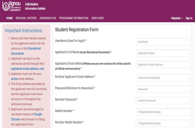IGNOU July Session 2021 Registration To End Today, Get Direct Link Here ...