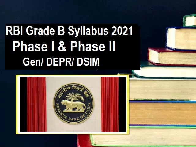 RBI Grade B Syllabus 2021: Check Exam Pattern & Syllabus for Gen/DSIM ...