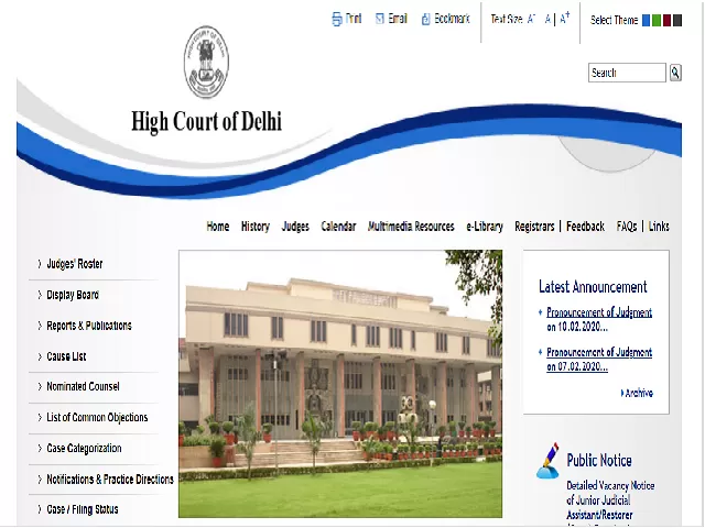 Delhi High Court Result 2021 Out, Download DHC Jr Judicial Assistant ...