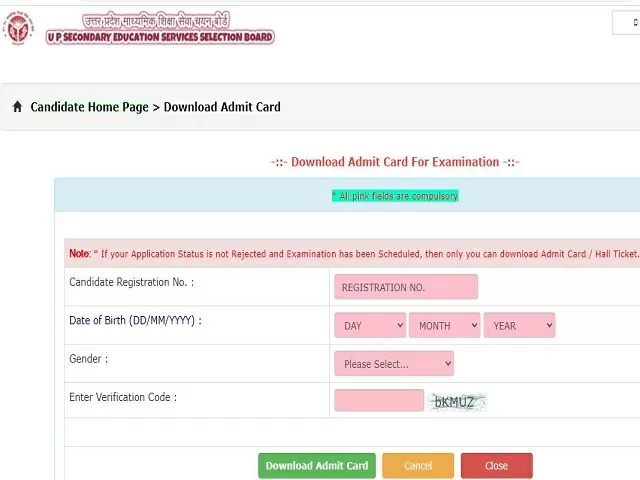 UP TGT Admit Card 2021 for Biology Out @upsessb.org, Download UPSESSB ...