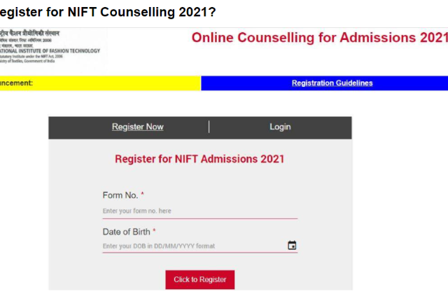 NIFT Counselling 2021 Registration Portal to be Closed Today, Register ... NIFT Counselling 2021 Registration Portal to be Closed Today, Register ...
