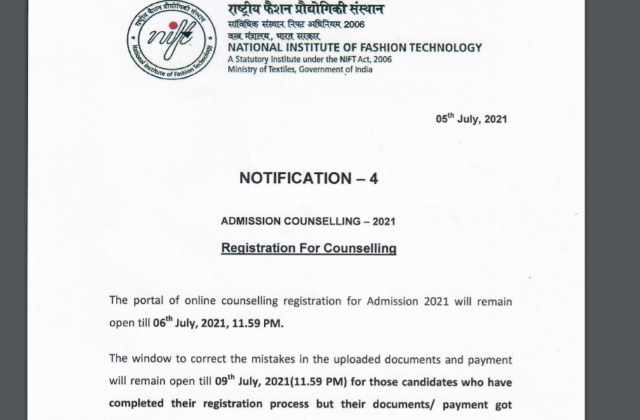 NIFT Counselling 2021 Registration Date Extended, Check Complete ... NIFT Counselling 2021 Registration Date Extended, Check Complete ...