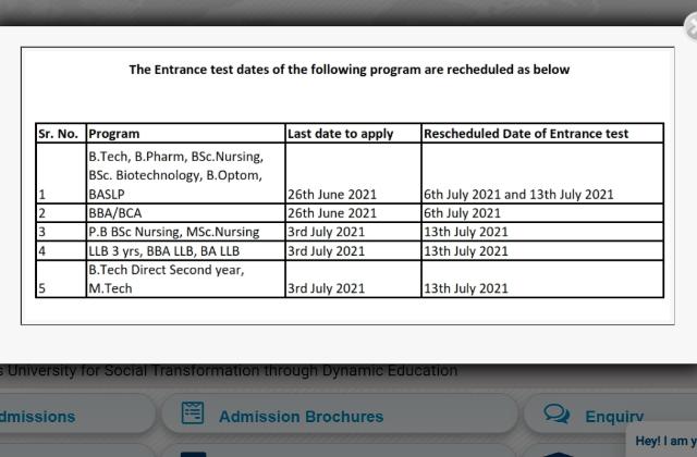BVP CET 2021 Revised Exam Dates Announced, Apply for Bharati Vidyapeeth ...