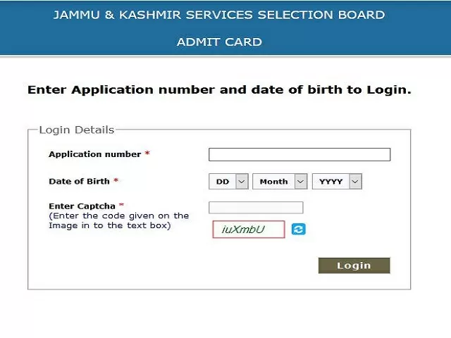 JKSSB Admit Card 2021 Out @jkssb.nic.in, Download SI, Depot Assistant ...