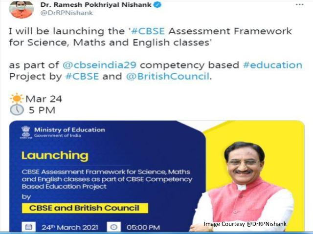 CBSE Assessment Framework to be launched by Education Minister today ...