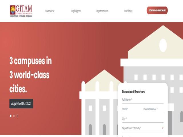 GITAM GAT 2021 applications to close tomorrow, Apply at gitam.edu ...