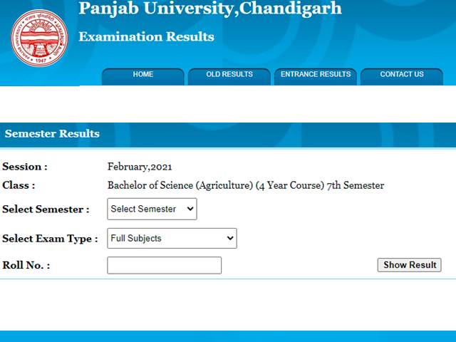 Panjab University Semester Result 2021 Declared for BSc and MA Courses ...
