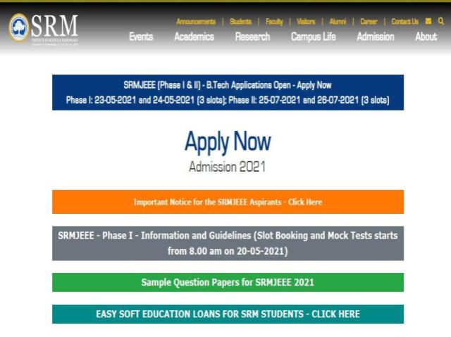 SRMJEEE 2021 Phase 2 results to be announced on July 5, Check details ...