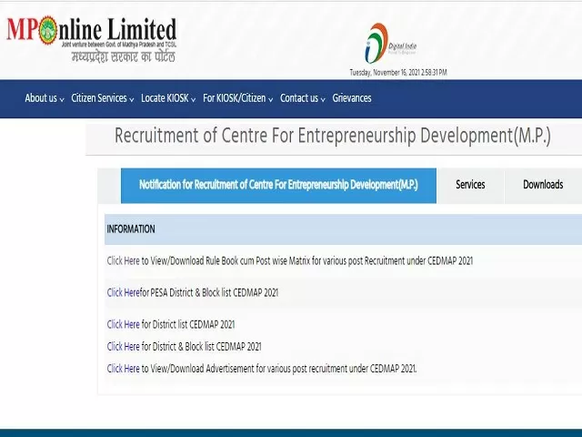 CEDMAP Recruitment 2021: 1141 Vacancies Notified for DEO and Other ...