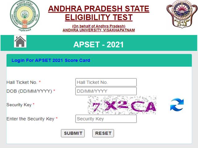 APSET Result 2021 Declared, Download Andhra Pradesh State Eligibility ...