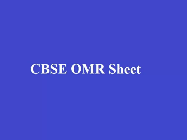 Cbse 10th And 12th Board Exam 2021 22 Term 1 Omr Sheets To Be Evaluated