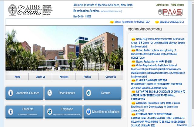 INI CET Admit Card 2021 Released, Get Direct Link Here, Download at ...