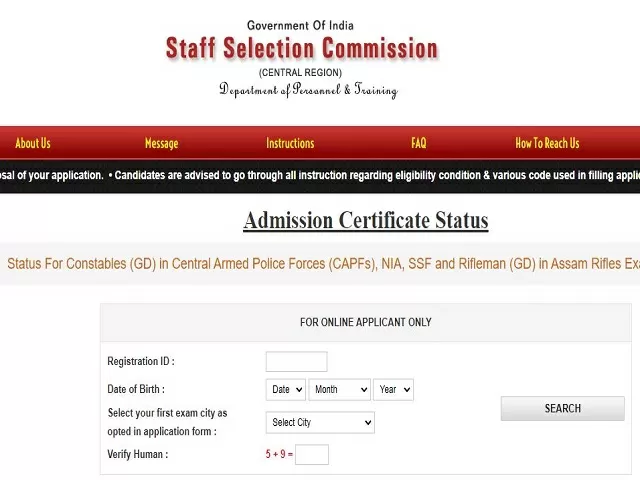 SSC GD Constable Application Status 2021 Released @ssc-cr.org, Admit ... SSC GD Constable Application Status 2021 Released @ssc-cr.org, Admit ...