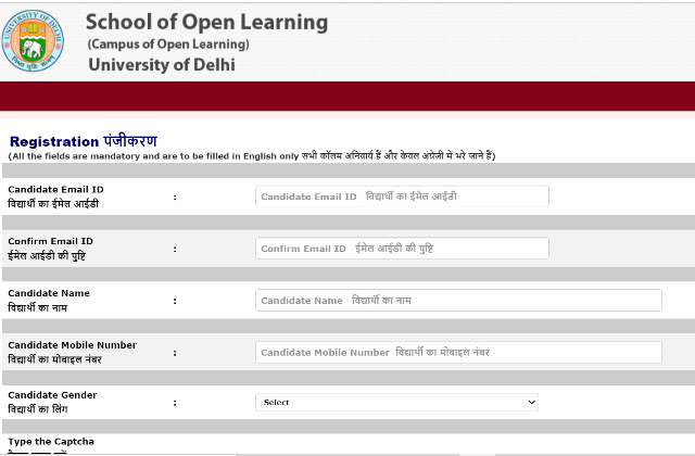 Du Sol Admission 2021 Registration For Ug Courses Begins At Sol Du Ac
