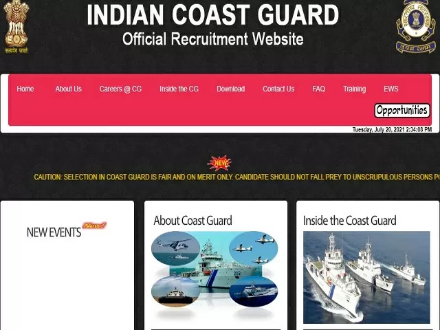 ICG Recruitment 2021 for Group C Posts: Download Notification ...