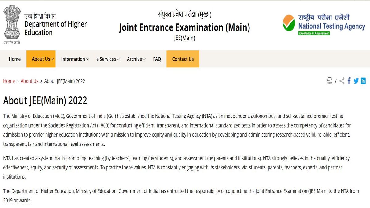 JEE Main Exam 2022: Know How Candidates Will Be Marked; Check Method Of ...