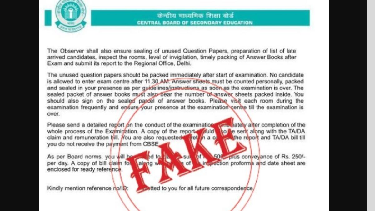 CBSE Board Exam 2022: Fake News about Late Arrival Timing, Handling ...