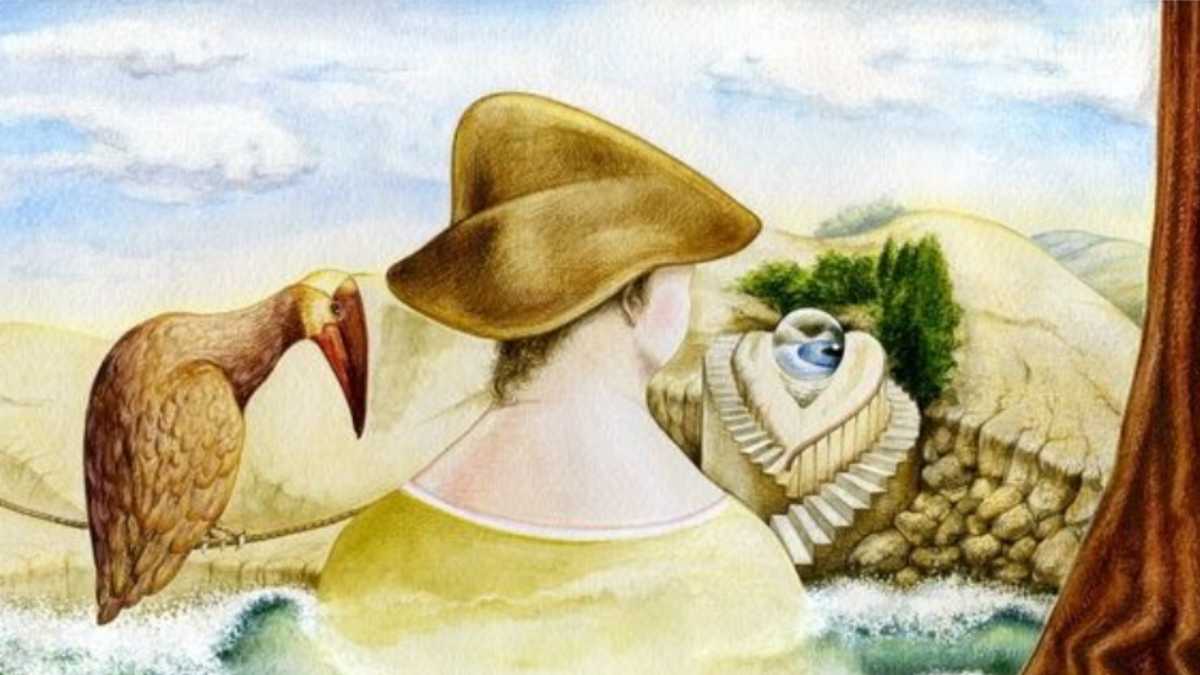 Optical Illusion: Woman, Man or Bird? What do you see first?