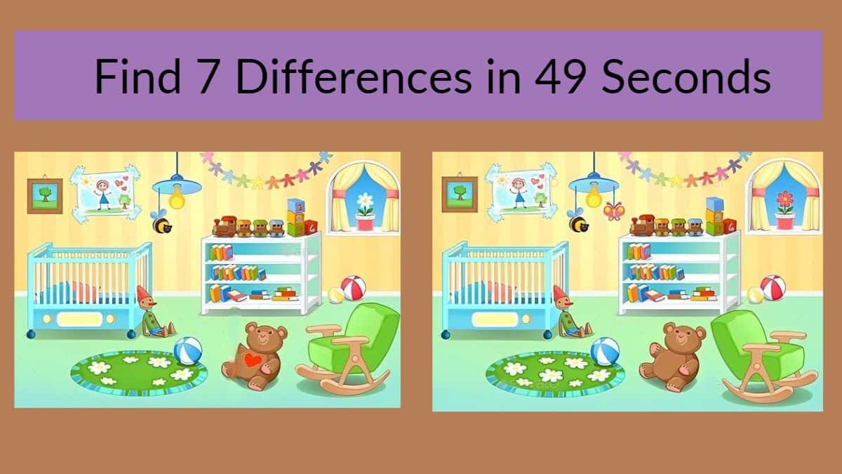 Spot The Difference Can You Spot 7 Differences In 49 Seconds 