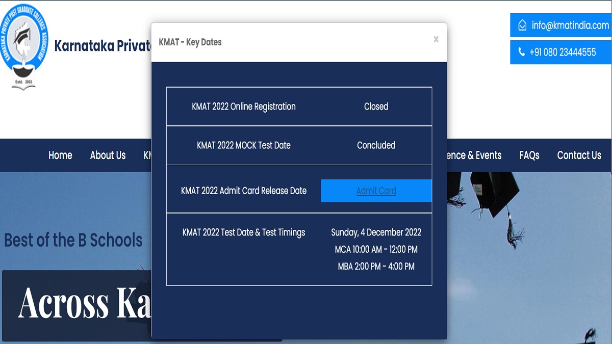 KMAT 2022 Admit Card OUT, Download at kmatindia.com, Get Direct Link ...