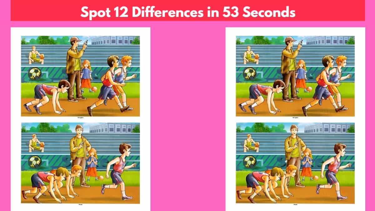 Spot The Difference Can You Spot 12 Differences In 53 Seconds 