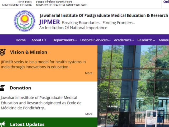 JIPMER Interview Schedule 2022 Out for Assistant Professor and Others ...