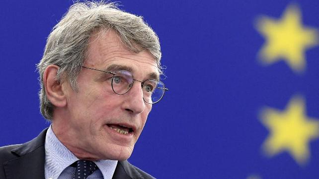 EU Parliament President Sassoli dies at 65