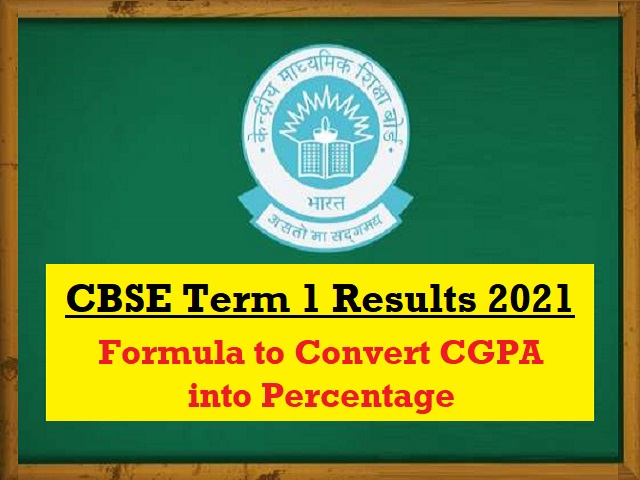 CBSE Class 10 12 Term 1 Results Soon Know How To Convert CGPA Into Percentage Check Simple 