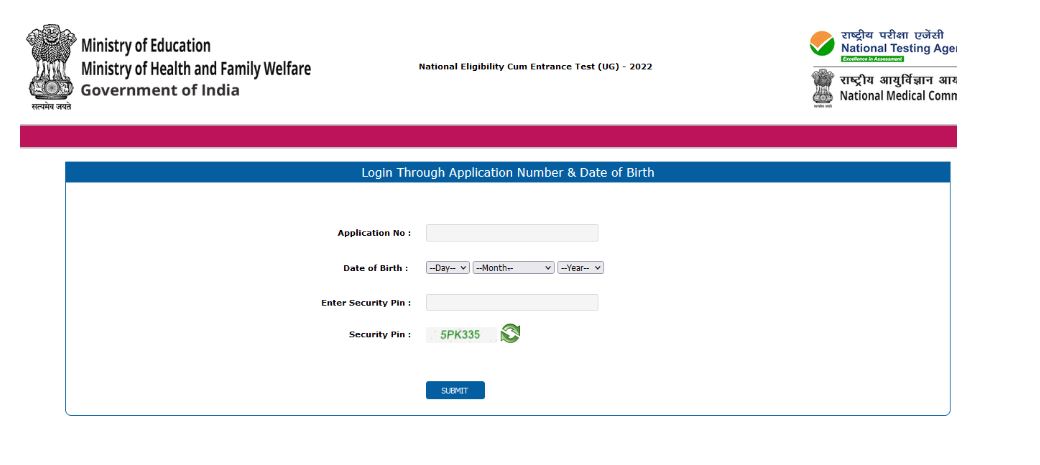 NEET UG Admit Card 2022 (OUT) Live: NEET Hall Ticket Released at neet ...