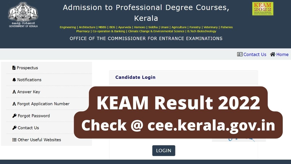 KEAM Result 2022 (Soon): CEE Kerala Likely to Announce KEAM 2022 Result ...