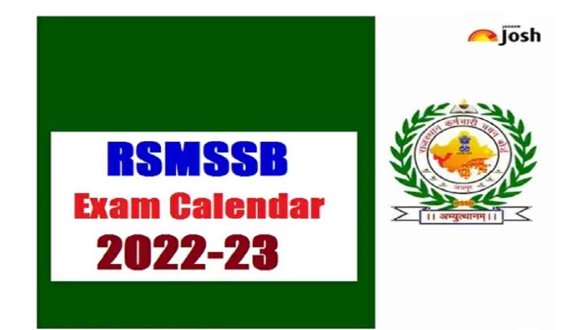 RSMSSB Revised Exam Calendar 2022-23 (Released) @rsmssb.rajasthan.gov ...