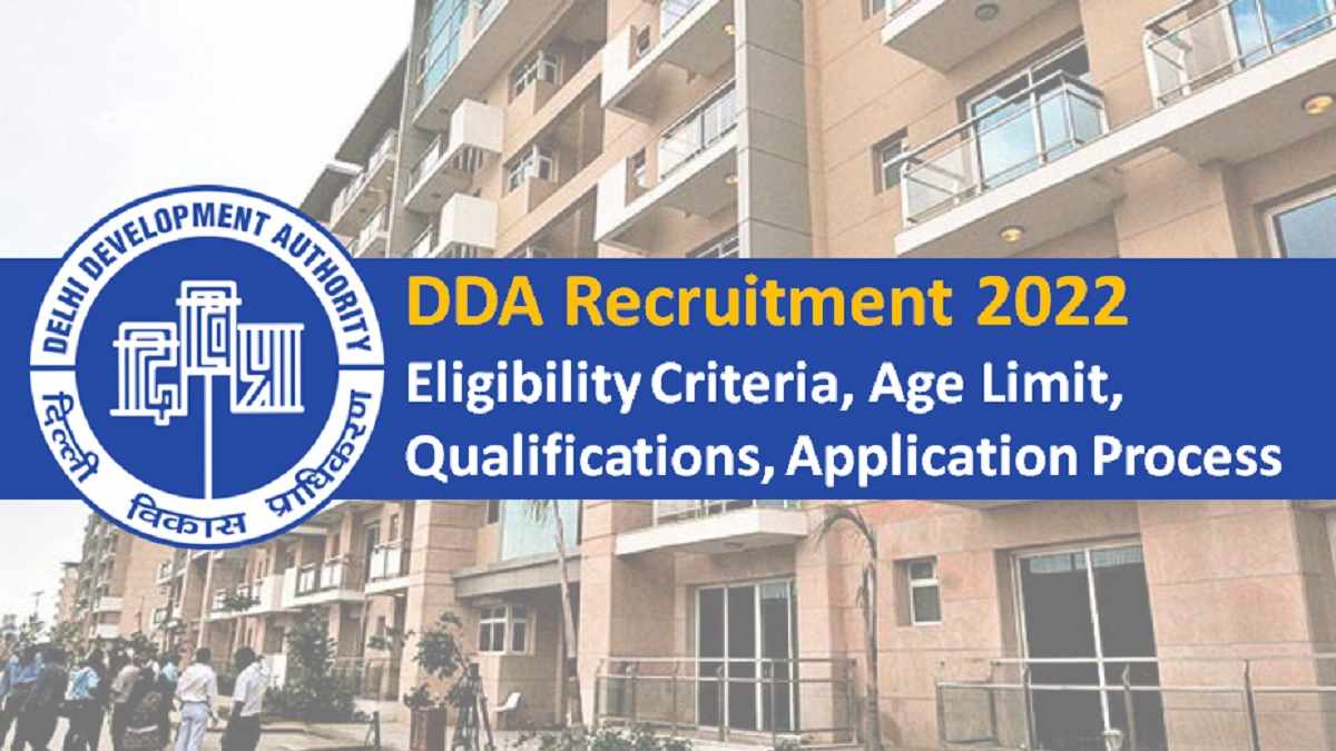 DDA Recruitment 2022 Eligibility Age Qualifications How to Apply 279 ...