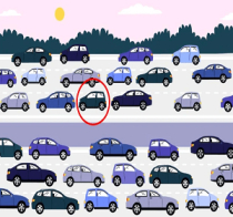 Optical Illusion: Can you spot the car breaking the rules of the road ...