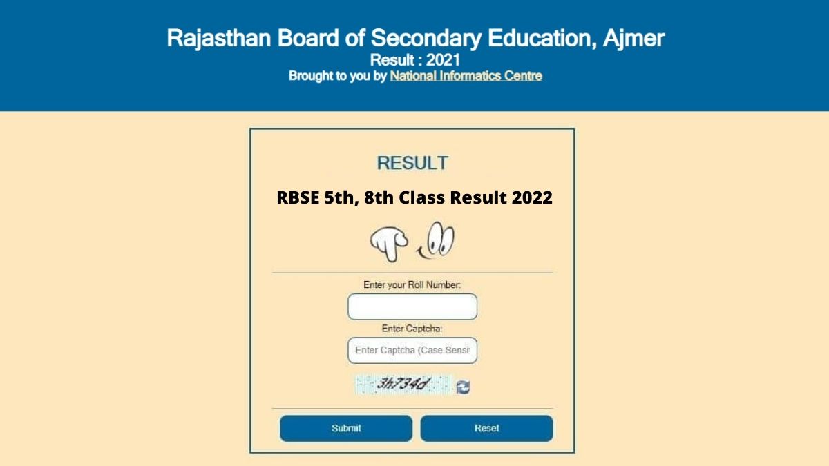 RBSE 5th 8th Class Result 2022 Announced Rajasthan Board To Declare RBSE 5th 8th Class Result 2022 Announced Rajasthan Board To Declare