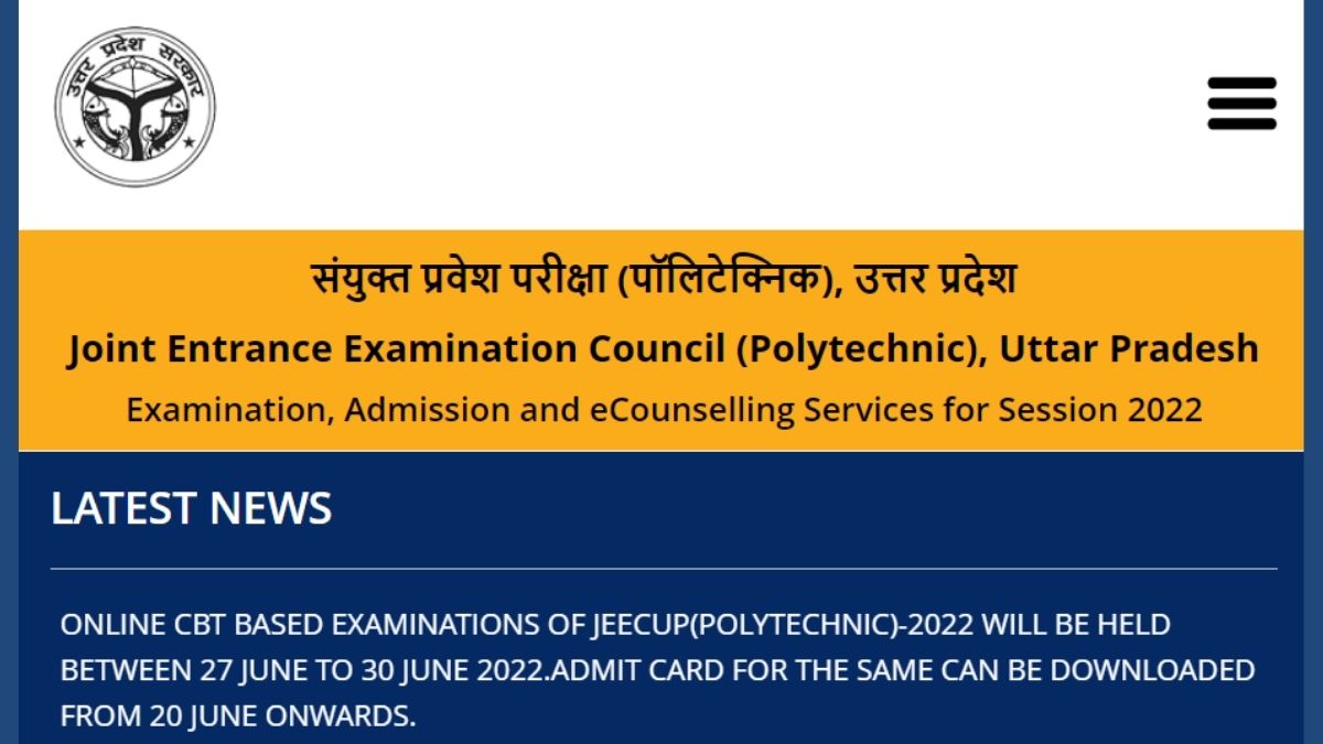 JEECUP 2022 Revised Exam Dates Announced, Check UP Polytechnic Exam ... JEECUP 2022 Revised Exam Dates Announced, Check UP Polytechnic Exam ...