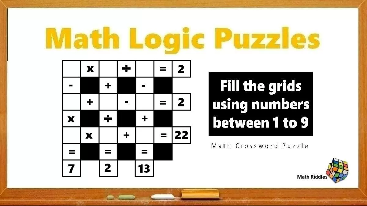 Math Riddles Only 1 Can Solve This Math Crossword Puzzle Difficulty