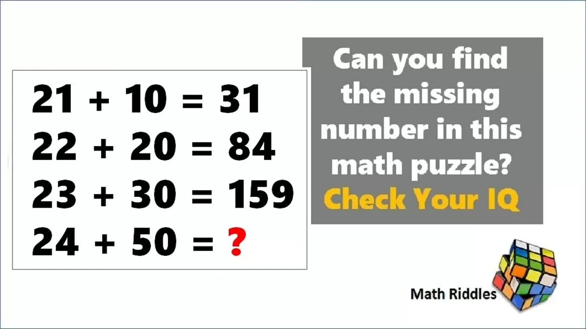 Math Riddles Only 1 Genuis Can Solve This Tricky Mathematics Puzzle