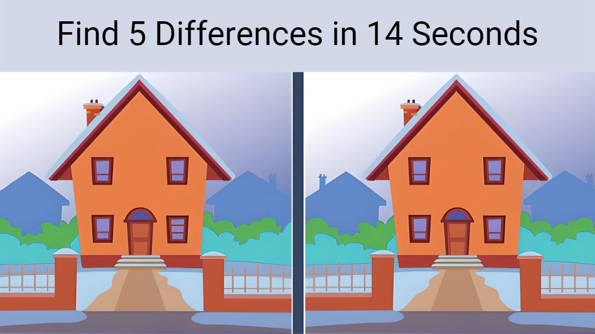 Spot The Difference Can You Spot 5 Differences In 14 Seconds 