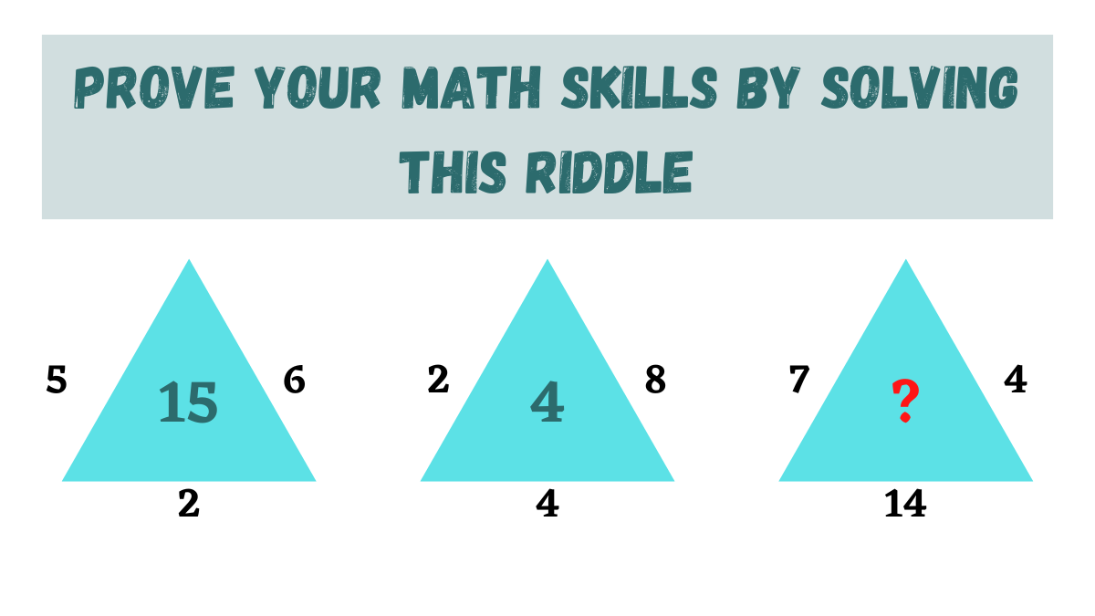 Prove Your Math Skills By Solving This Math Riddle 