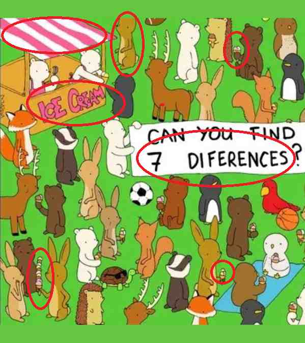 Brain Teaser: Spot 7 Differences in two images within 17 seconds. Can You?