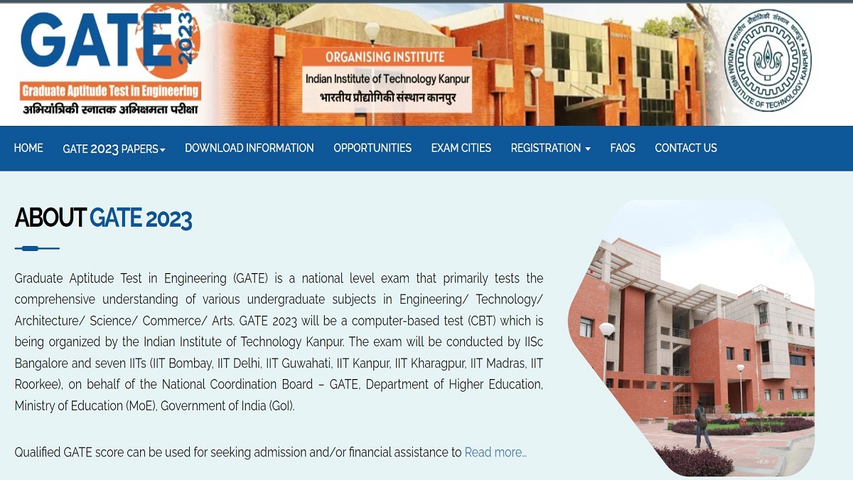 GATE 2023 Registration Date Extended, Apply at gate.iitk.ac.in ... GATE 2023 Registration Date Extended, Apply at gate.iitk.ac.in ...