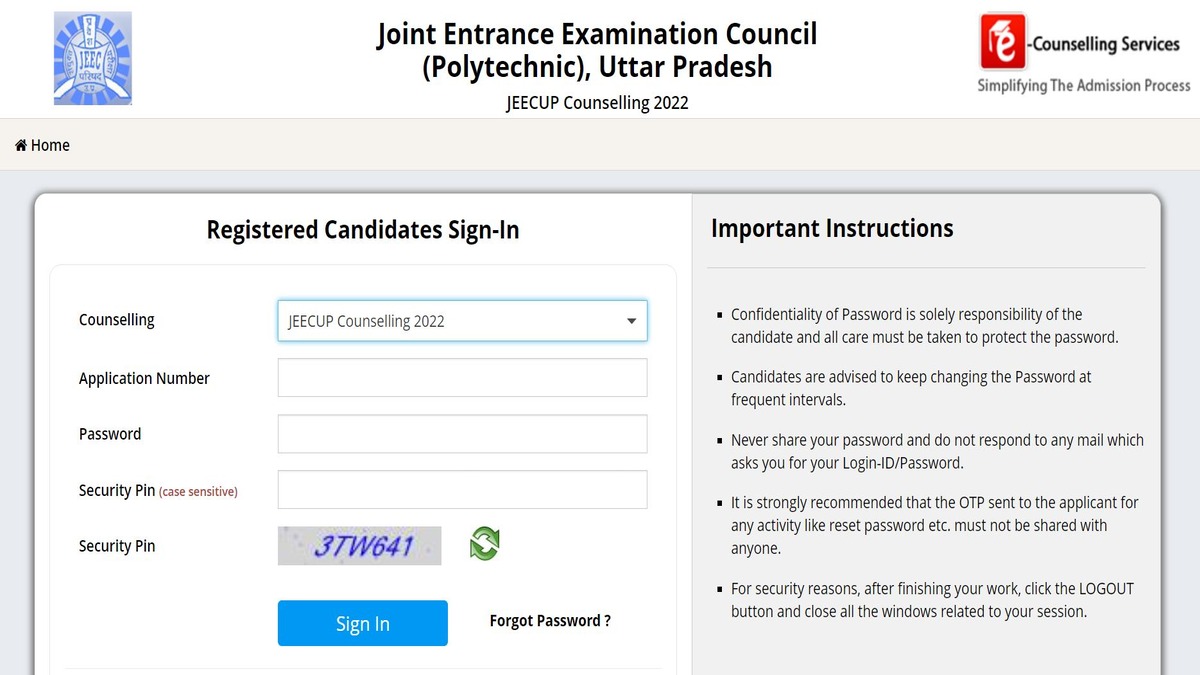 JEECUP Counselling 2022 Choice Filling Ends Today For Round 6, UP JEE ...