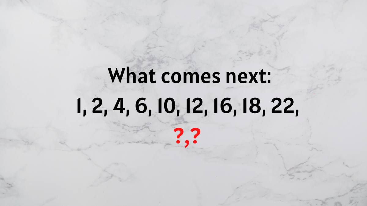 Math Riddle: Can You Solve This Reasoning Series?