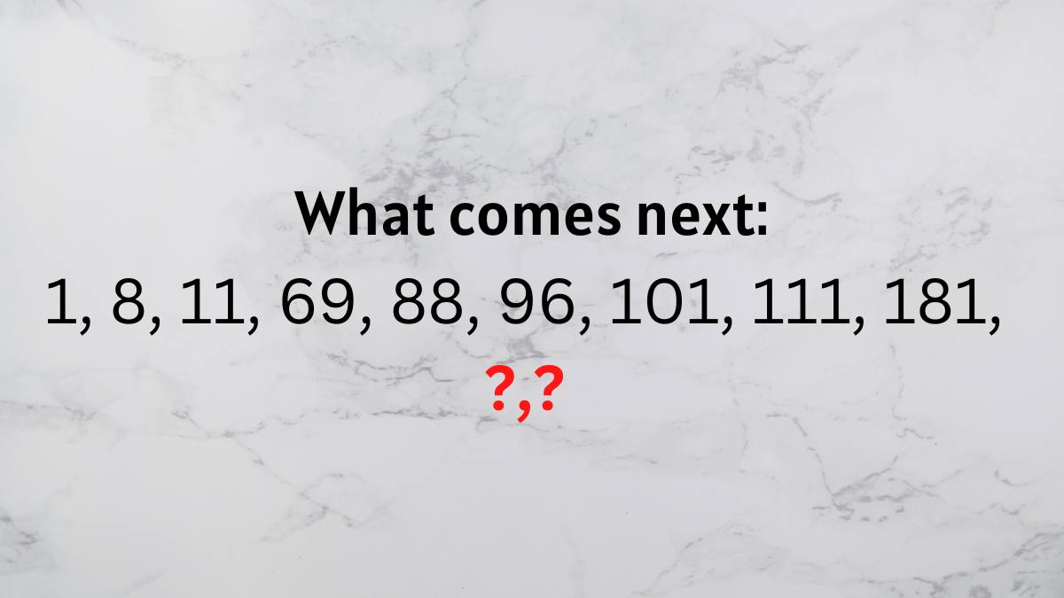 Math Riddle: Can You Solve This Reasoning Series?