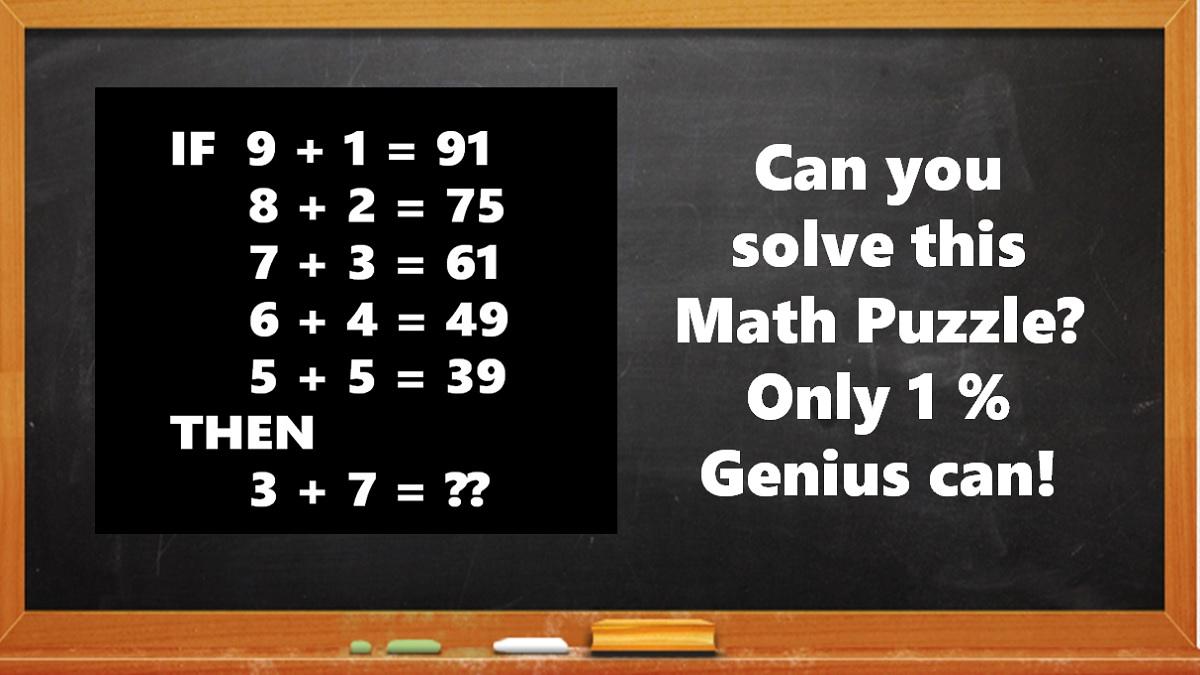 Math Riddles With Answers Can You Solve These Tricky Math Puzzles 